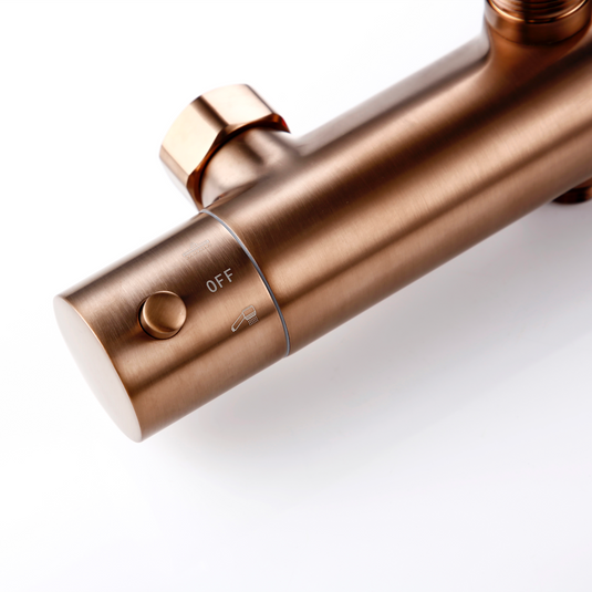 Colonne de douche or rose brossé – Agostini