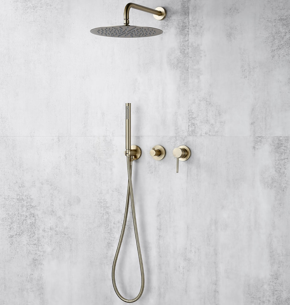 Colonne de douche dorée design | Agostini Robinetterie